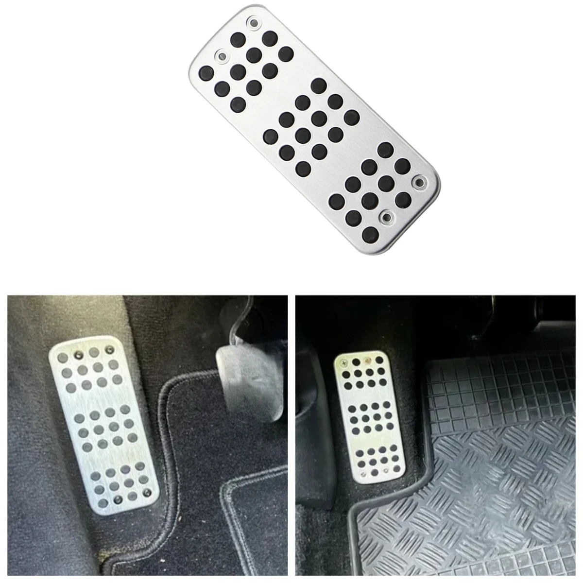 Pedais de alumínio apoio para os pés capa para peugeot 207 301 307 208 ...
