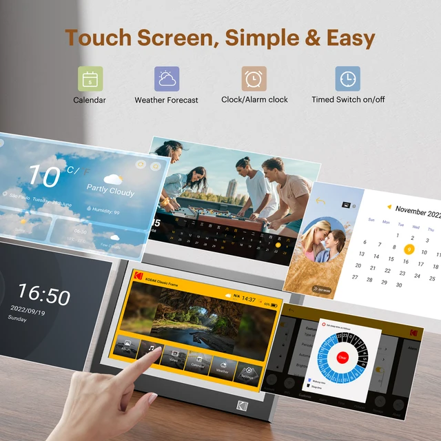 【1 year warranty】Kodak 11.6 Inch WiFi Digital Picture Frame,1920*1080 ...