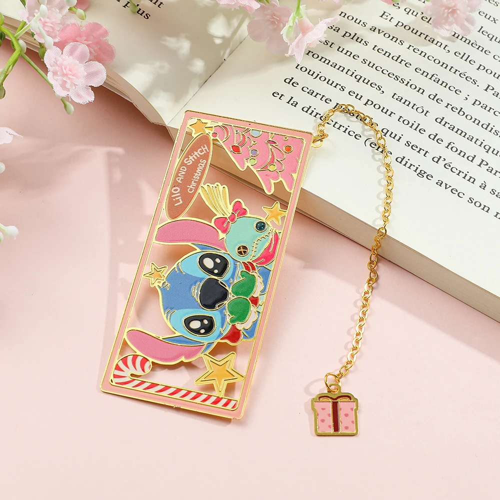 Cute Stitch & His Doll Book Mark Cartoon & Anime Fan Gift Collect Metal ...