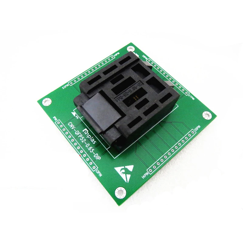 Adaptador de enchufe QFP52 TQFP52, prueba de Chip IC, programación ...