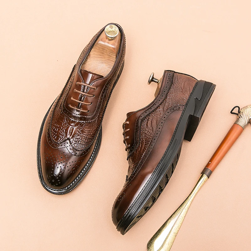 MPS-1024 Luxury Men Brogue Shoes Men SUIT Shoes – Jekhanei.Com