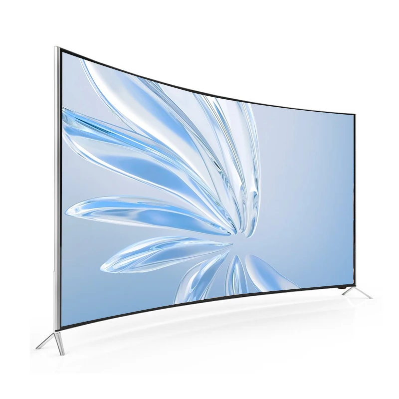 Android-4K-TV-de-rede-inteligente-tela-LED-curva-32-43-65-75-polegadas ...