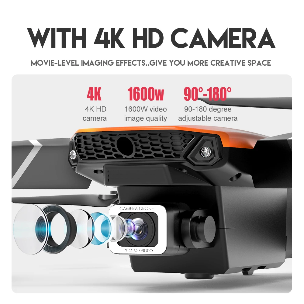 Dual4K-Orange-Bag-3B - Drone E88Pro Plus RC 4K avec caméra HD grand ...