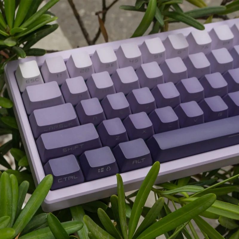 Lilac-PBT-keycaps-font-transmits-light-OEM-profile-white-and-purple ...