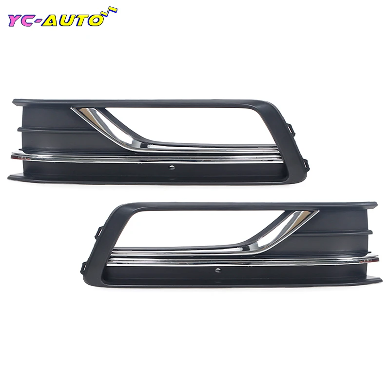 56D853665C-56D853666C-Car-Front-Bumper-Fog-Light-Grille-Grill-Cover-For ...