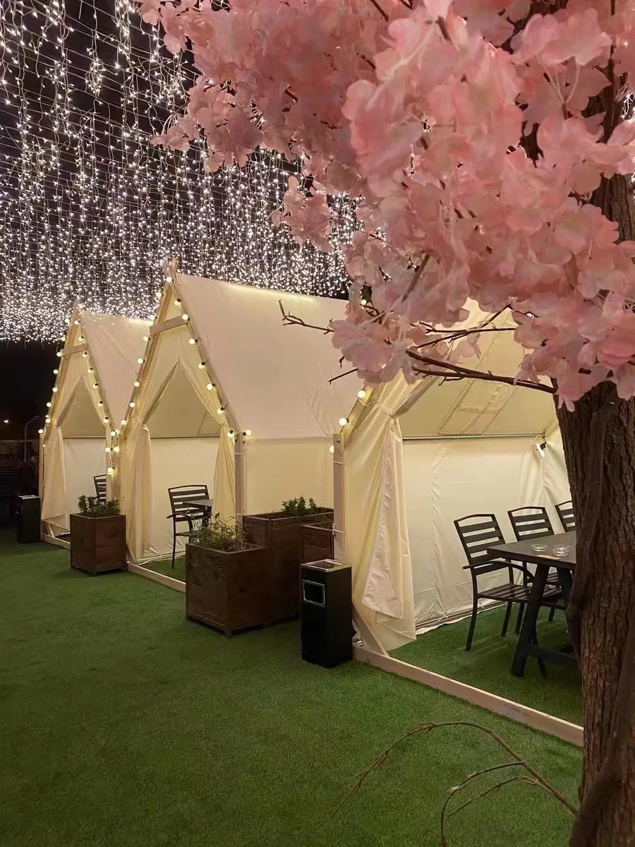 Outdoor Camping Triangle Pentagon Tent Waterproof And Rainproof Indoor ...