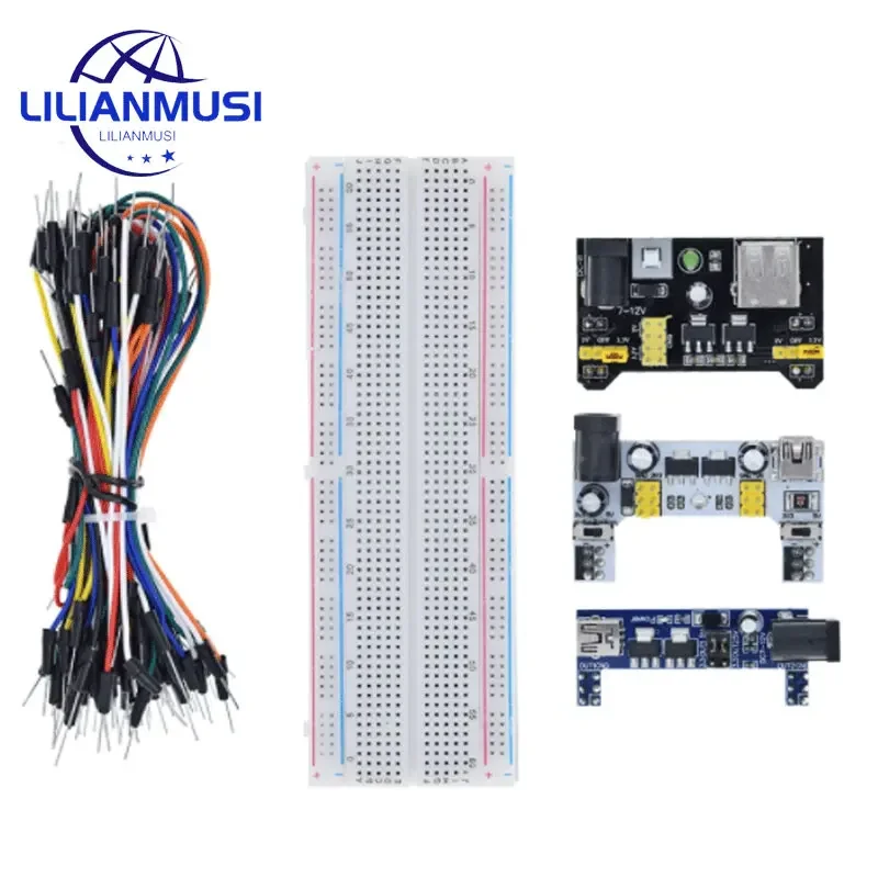 MB-102 MB102 Breadboard 400 830 Point Solderless PCB Bread Board Test ...