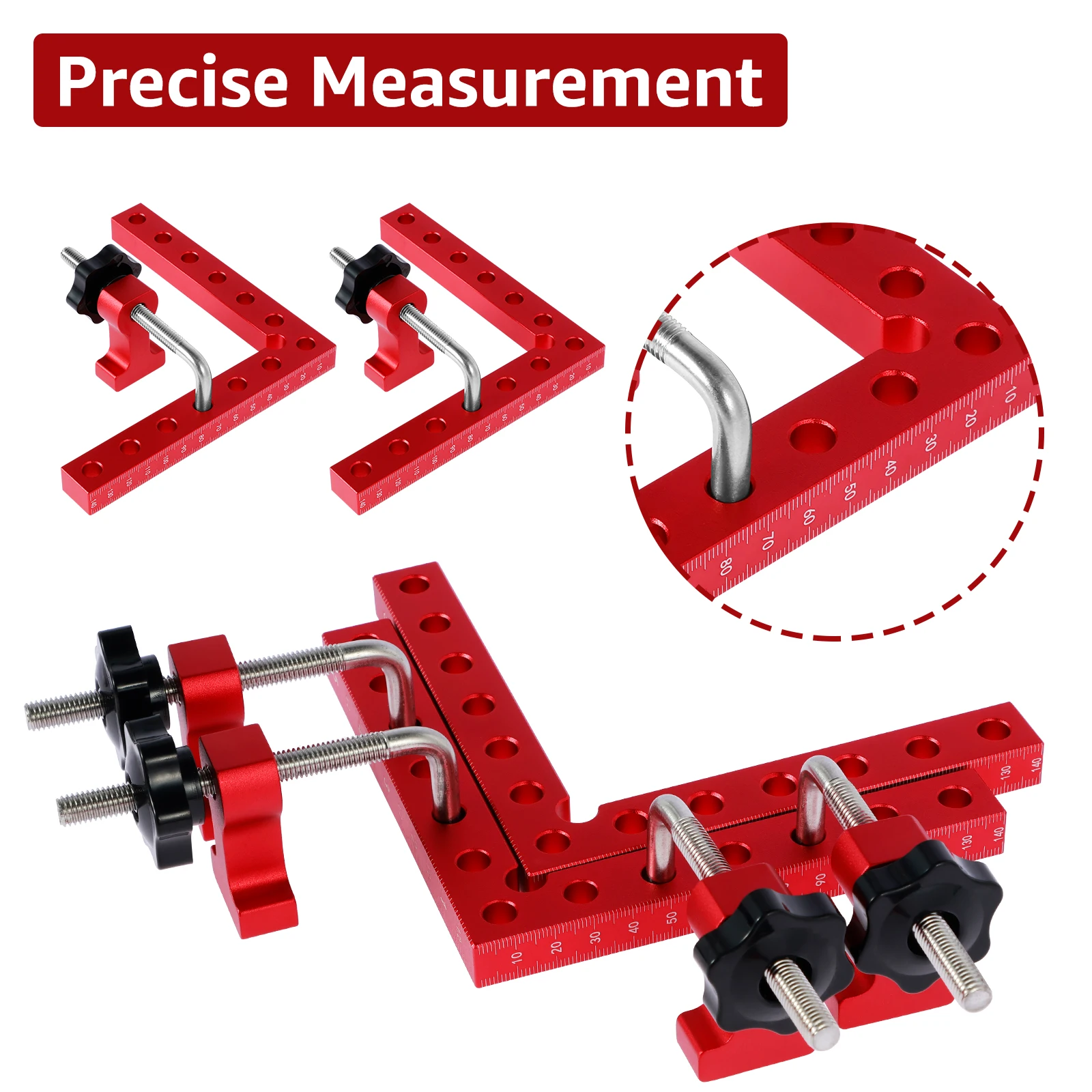 2-4Pcs-Corner-Clamp-Aluminum-Alloy-90-Degree-Clamp-Precise-Woodworking ...