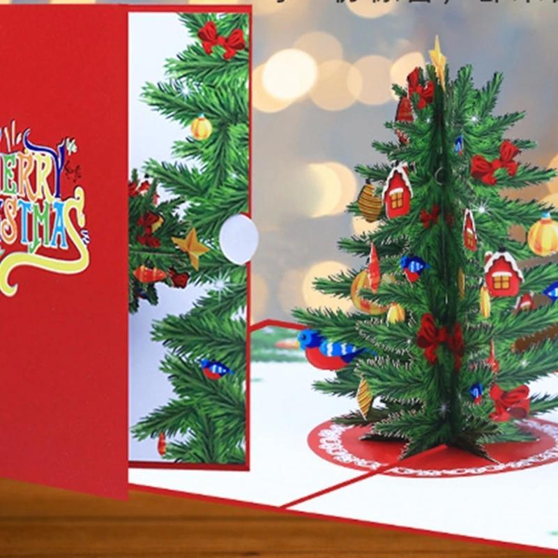 3D-PopUp-Christmas-Tree-Card-Greeting-Card-Beautiful-Craftsmanship-for ...