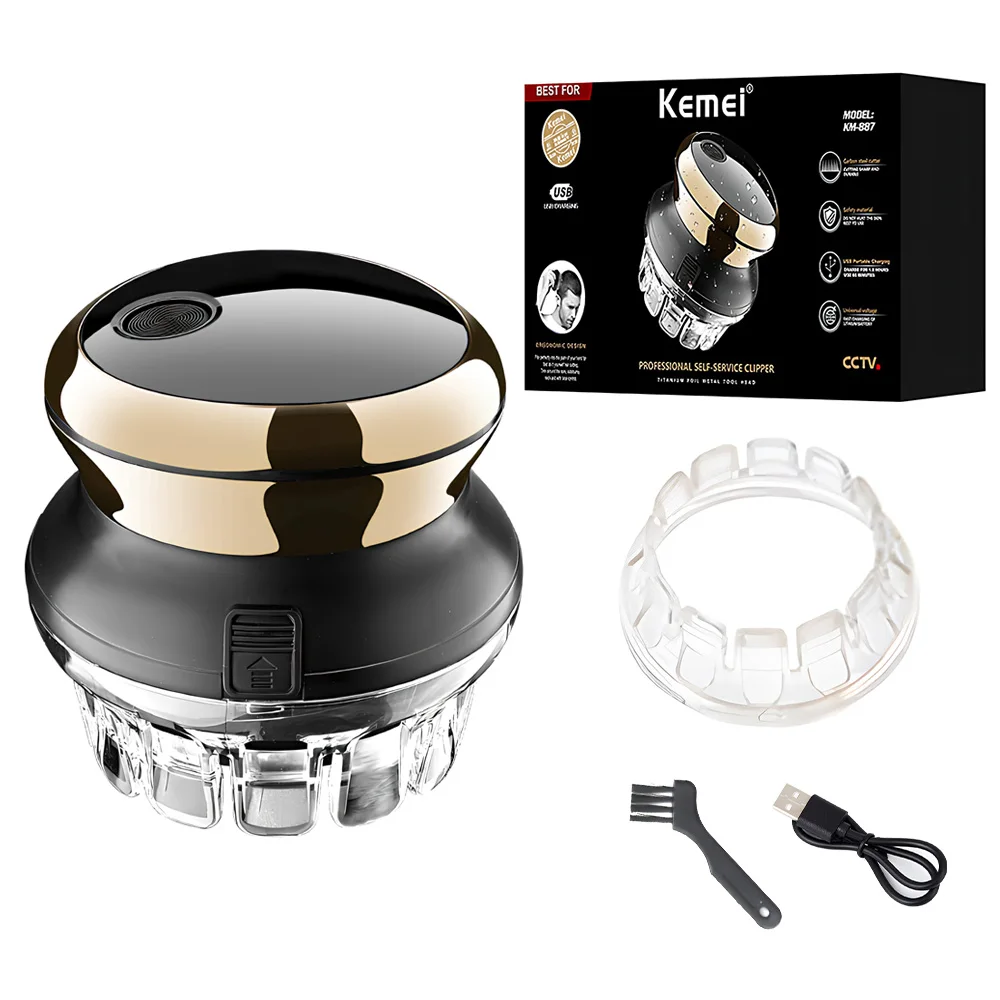 Kemei-887-UFO-Electric-Even-Cut-Rotary-Hair-Trimmer-For-Men-Washable ...