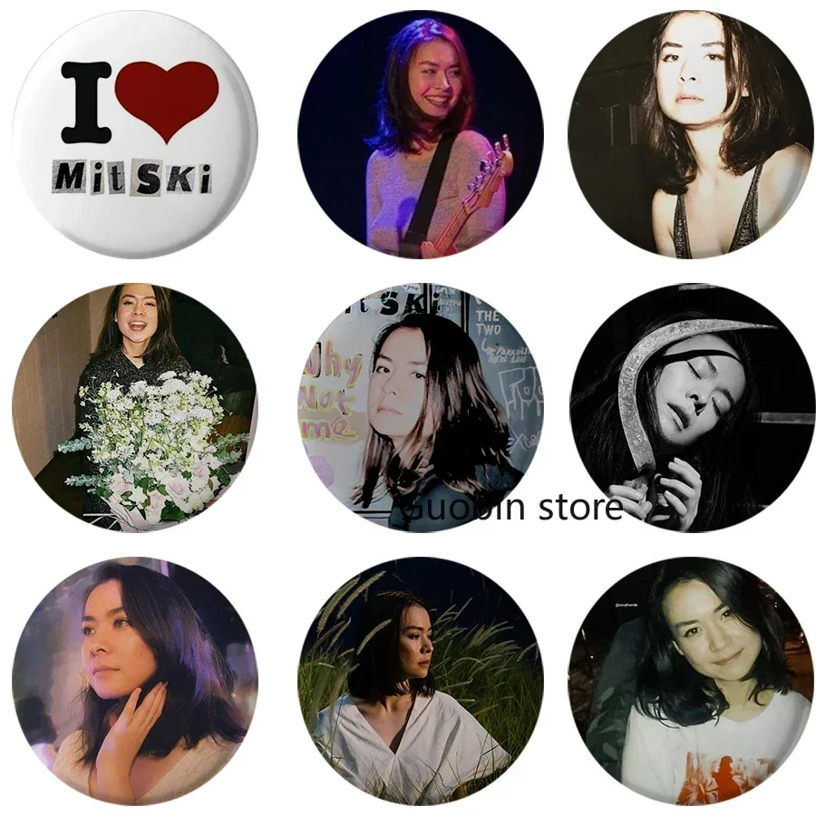 58mm-Pop-Singer-Mitski-Enamel-Pins-Black-and-White-Handmade-Brooch ...