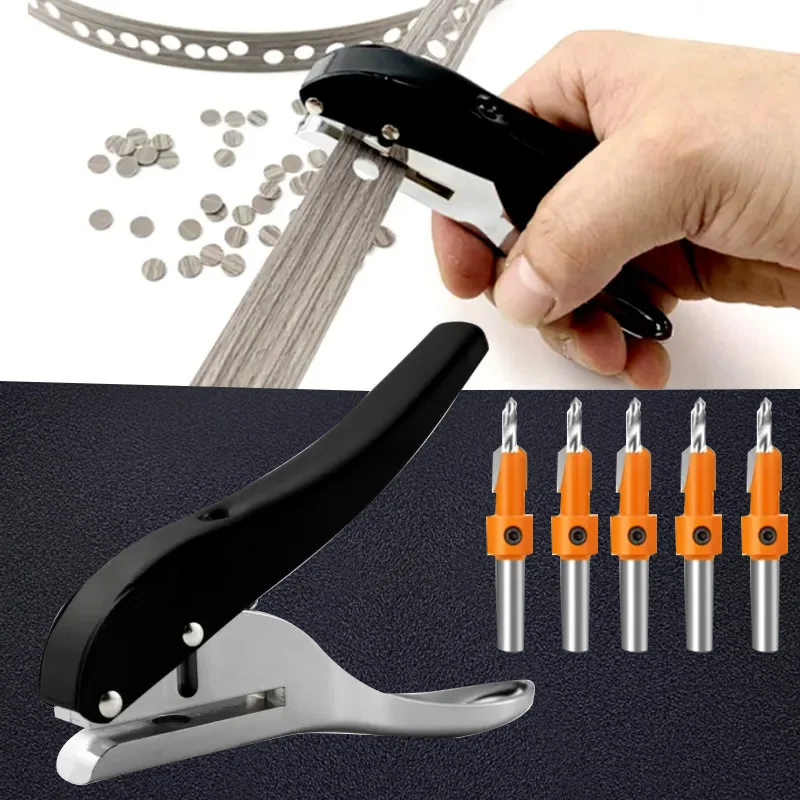 Manual Edge Band Puncher Plier 3/6/8/10mm Hole Card Punching Tool for ...