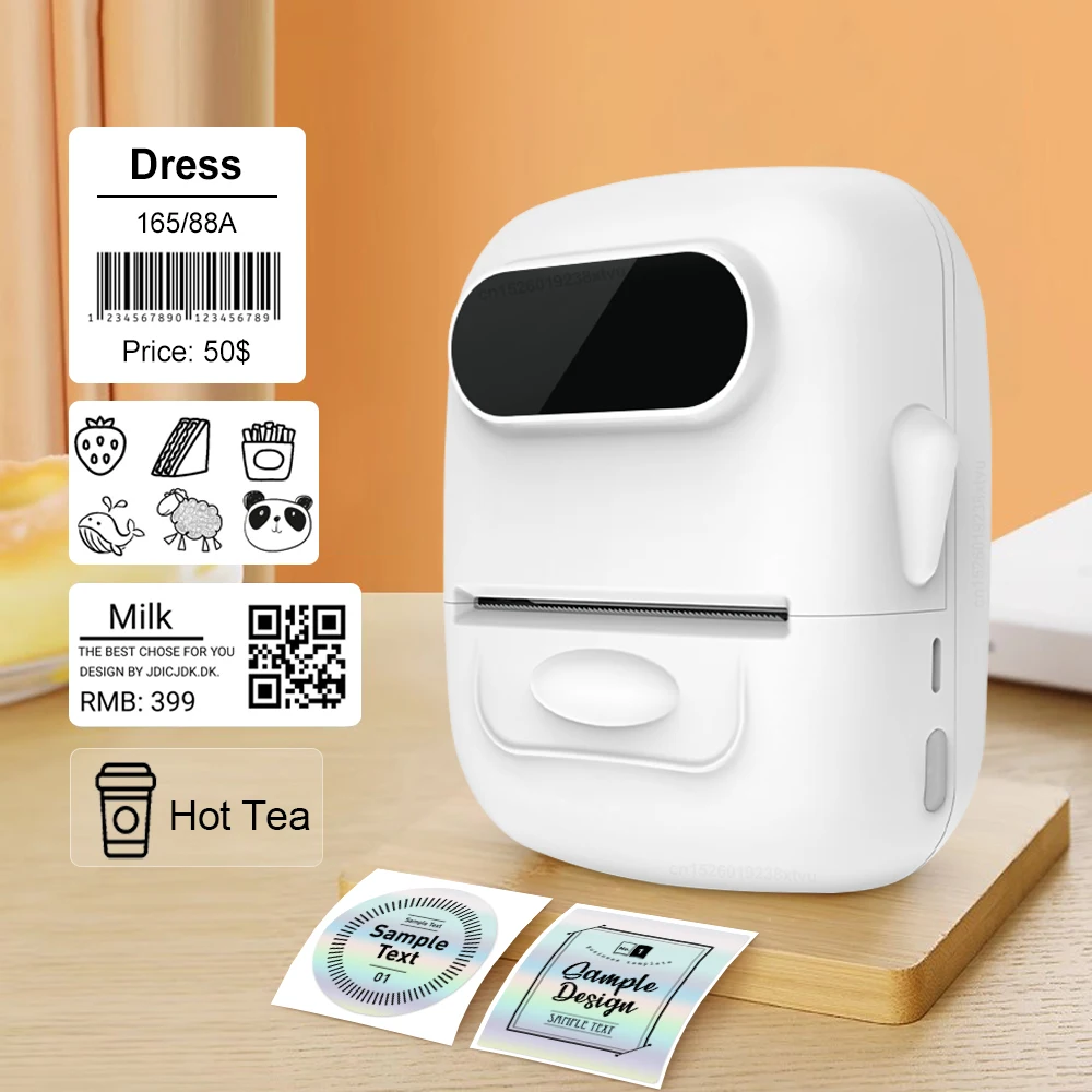 Portable-Label-Maker-Marklife-P50-Thermal-Label-Printer-Wireless-Inkess ...