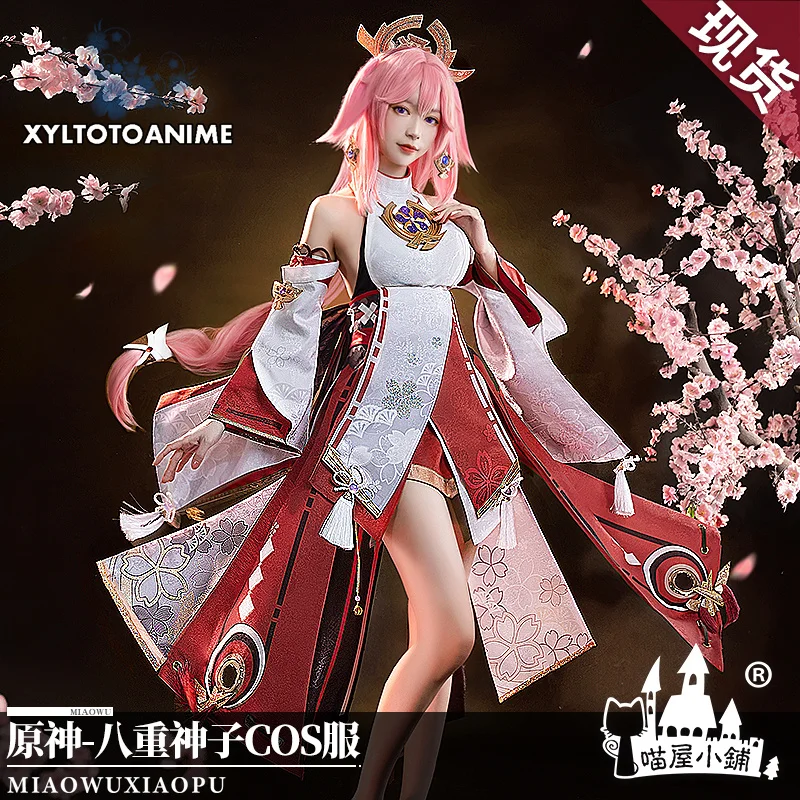 PRE SALE High Quality Game Genshin Impact Yae Miko Cosplay Costume Yae ...