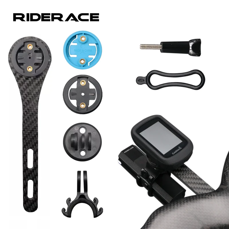 Carbon Fiber Bike Computer Holder Road Bicycle Handlebar Stopwatch ...
