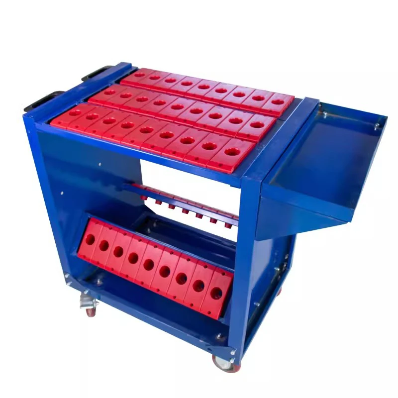 BT30 CNC Tool Trolley Cart 35 Capacity Tooling Blue 27 45 Taper Tool ...