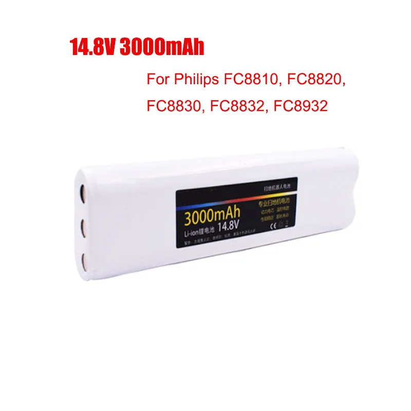 New 14.8V 3000mAh Li-ion Battery Pack For Philips FC8810, FC8820 ...