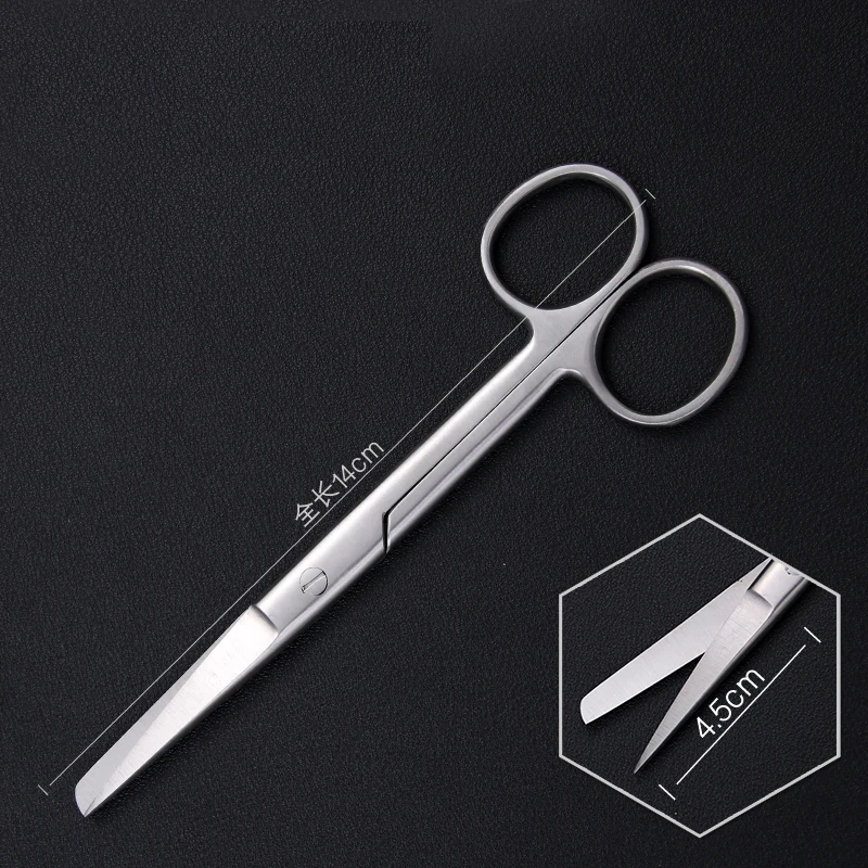 Pointed-and-curved-scissors-thickened-surgical-scissors-gauze-thread ...