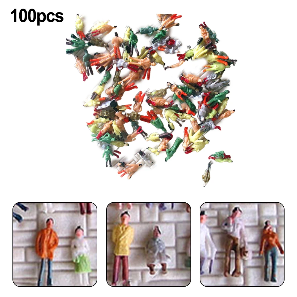 100pcs-Figures-N-Scale-1-160-Plastic-People-Figures-Model-Building ...