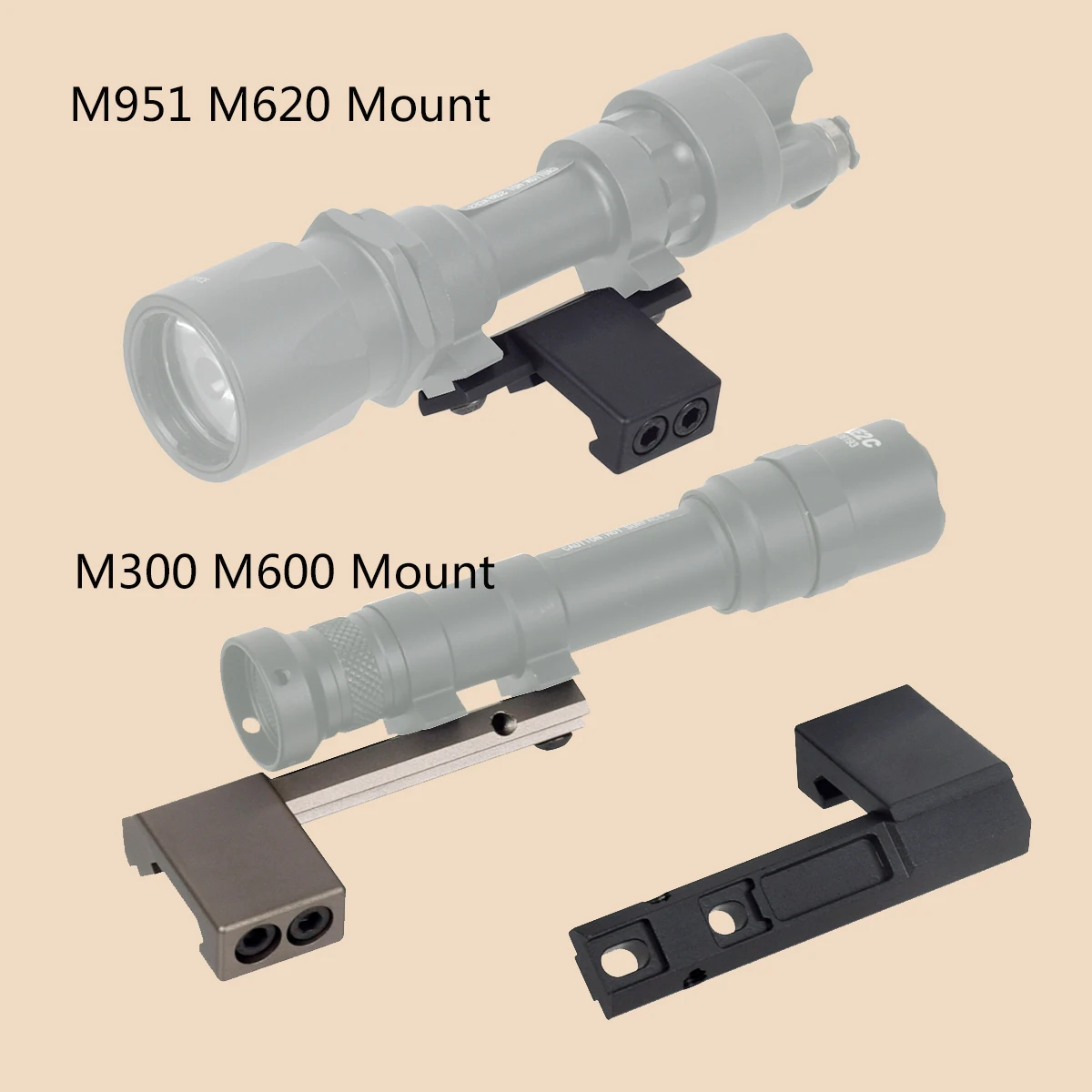 SureFire-luz-t-ctica-para-arma-montaje-Offset-RM45-para-Rifle-Airsoft ...