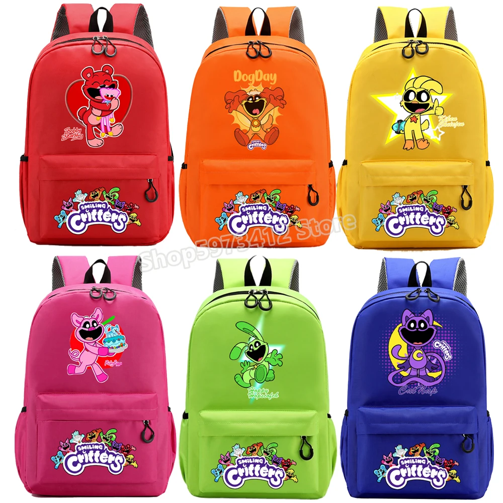 Smiling-Critters-Backpack-Game-Figure-Catnap-Print-Kids-Back-To-School ...