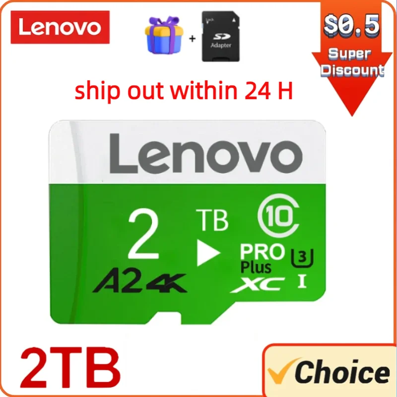 Lenovo-2TB-Memory-Card-Extreme-Pro-Mini-SD-Card-U3-V30-TF-Card-Class-10 ...