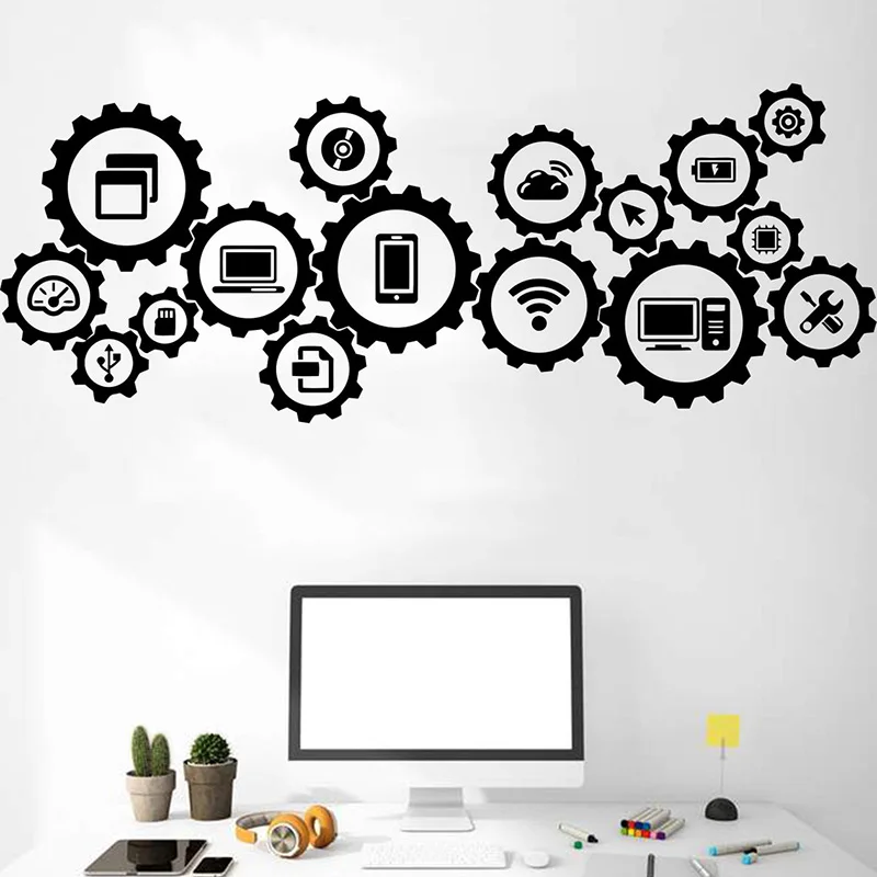 Computer Repair Store Decal Technology Social Media Decal, Education ...