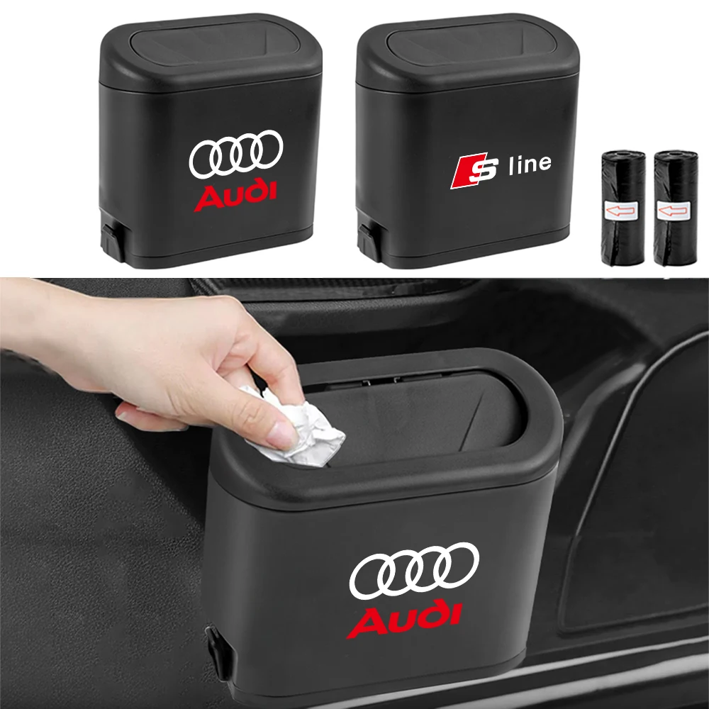 Car-Accessories-Pressing-Type-Trash-Can-Organizer-Case-Trash-Bin ...