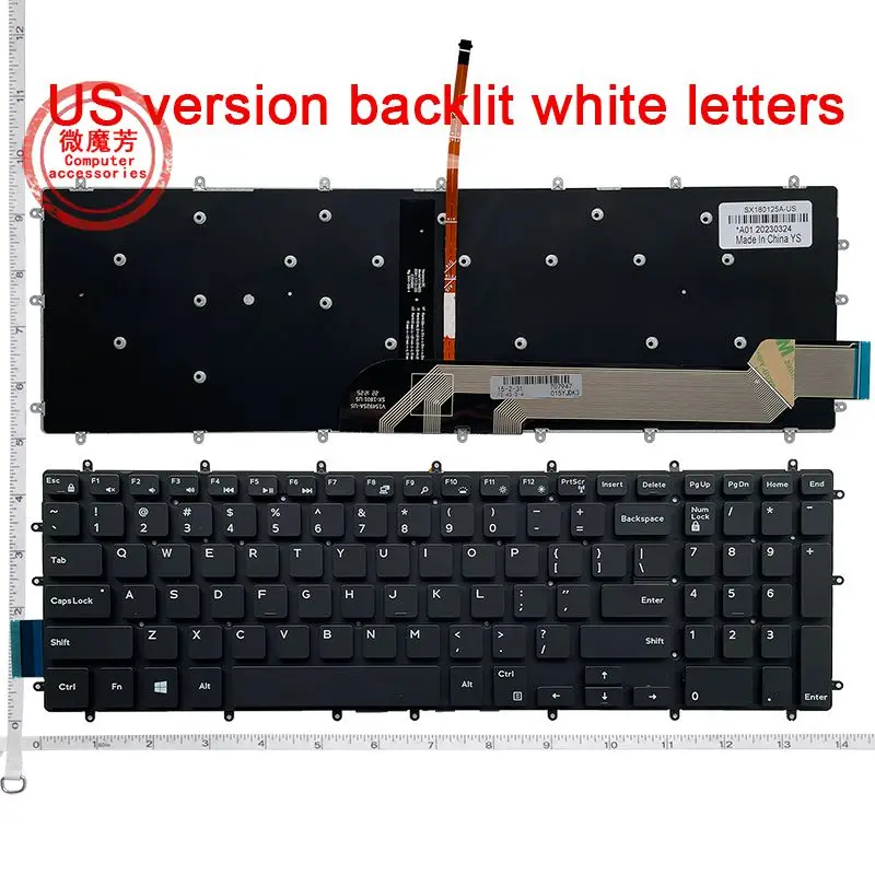 US New Keyboard For Dell Inspiron 15 5565 5567 5570 5590, 04/17/2024