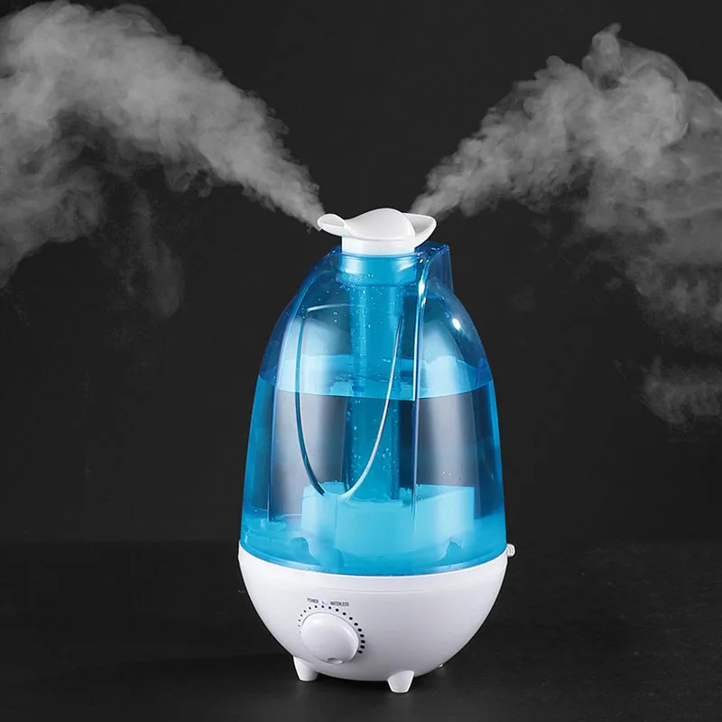 4000ml Home Air Humidifier Dual Nozzles 110v-220v Essential Oil ...