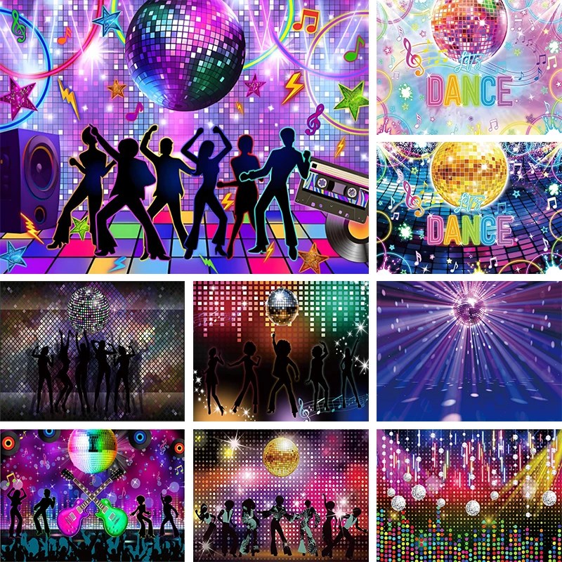 Disco-Glitter-Photo-Backdrop-Disco-Ball-Photo-Booth-Background-Hip-Hop ...