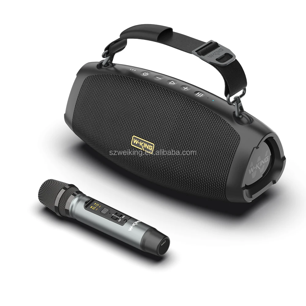 W-KING-X10-70-Watt-outdoor-waterproof-IPX6-boombox-Bluetooth-speaker ...