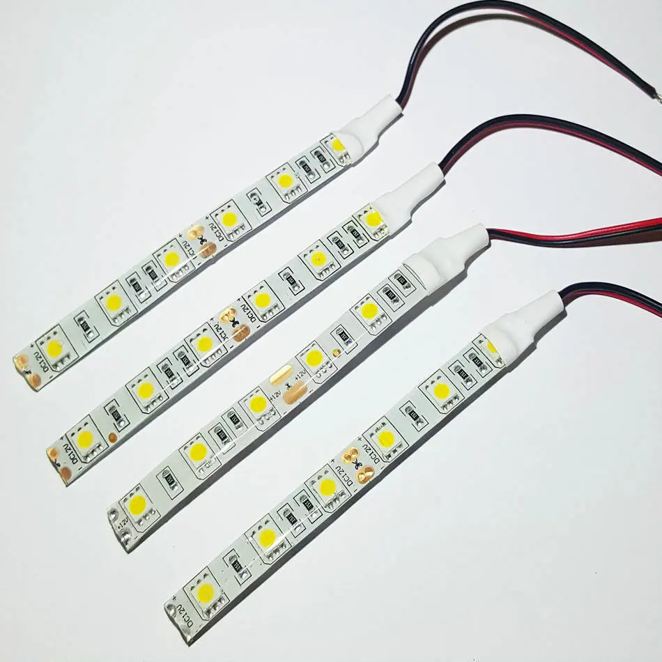 10pcs-12V-24V-10cm-20cm-30cm-50cm-1m-5m-5050-LED-Flexible-Strip-60-leds ...