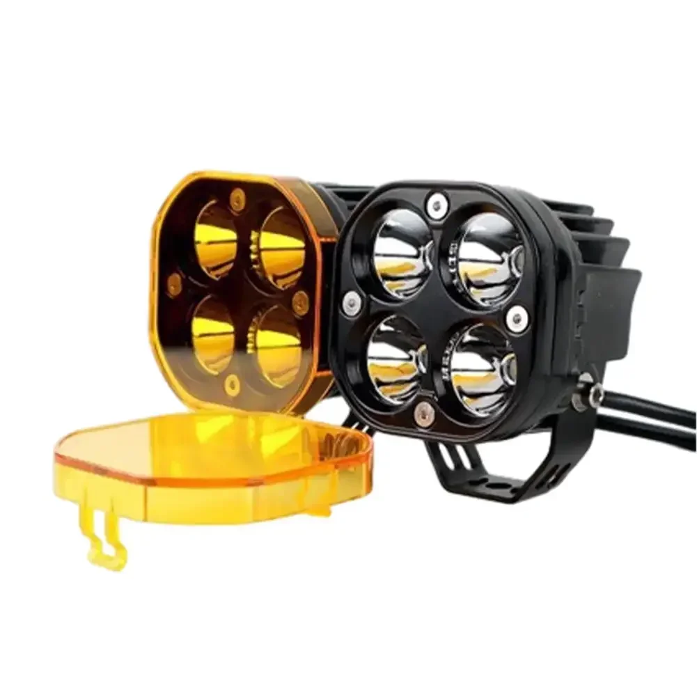 LED-Work-Light-Cover-Cube-Dustproof-Amber-Black-Lens-Protection-Fog ...