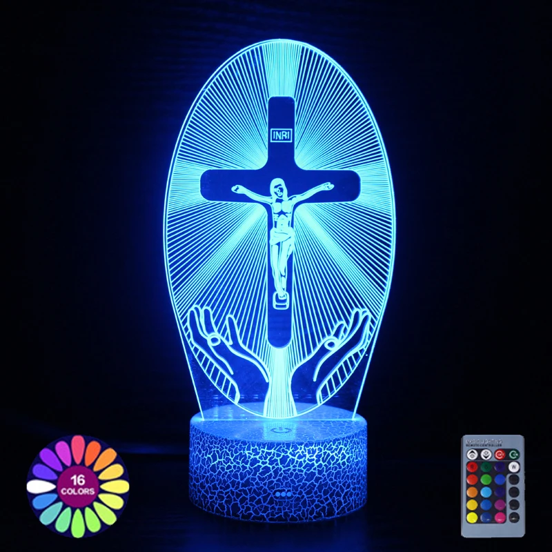 Jesus Led Night Light For Church Decoration Lights Blessed Virgin Mary ...