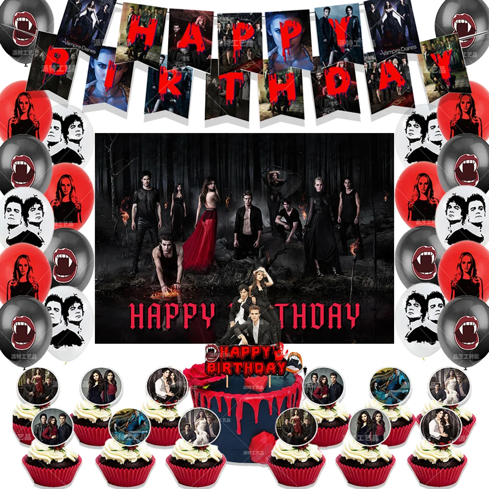 The Vampireing Diaries Theme Birthday Party Supplies Decoration ...
