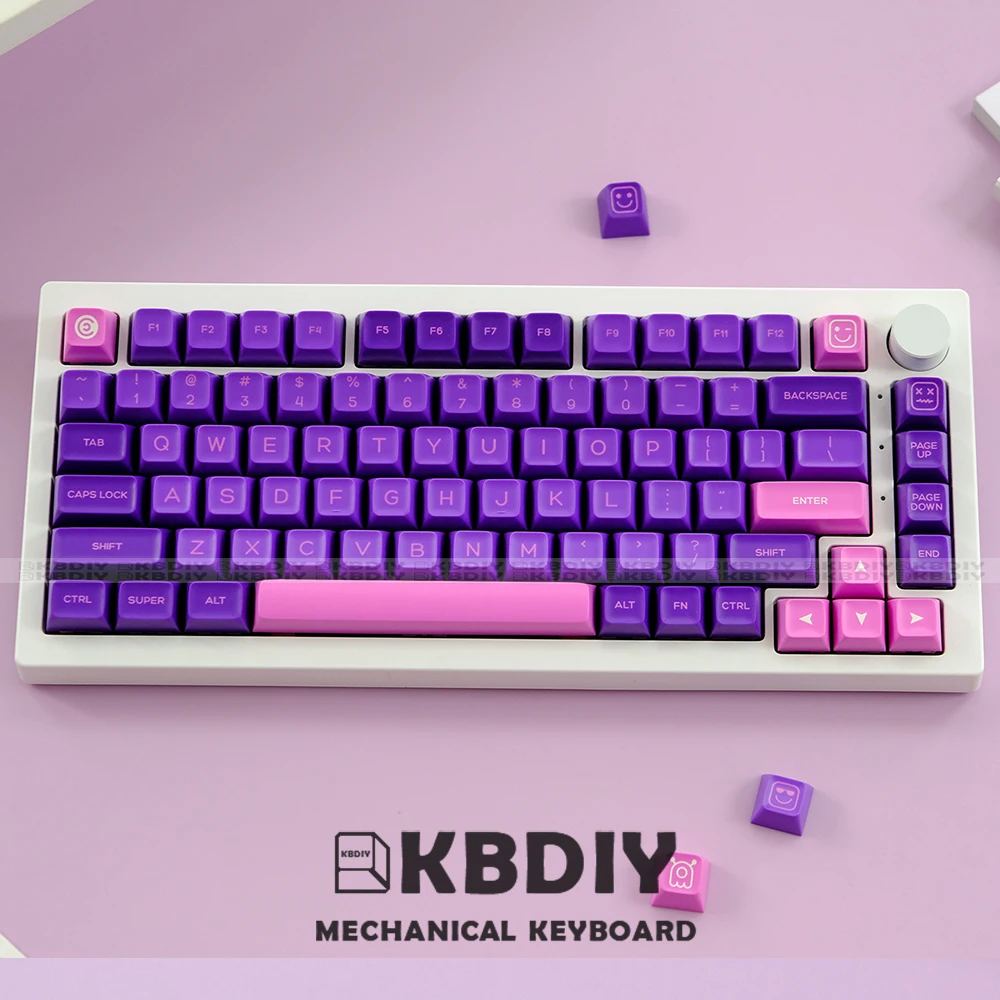 KBDiy-160-Keys-Set-GMKFans-Inazuma-Keycaps-SA-Profile-ISO-PBT-Keycap-Custom-Purple-Mechanical ...