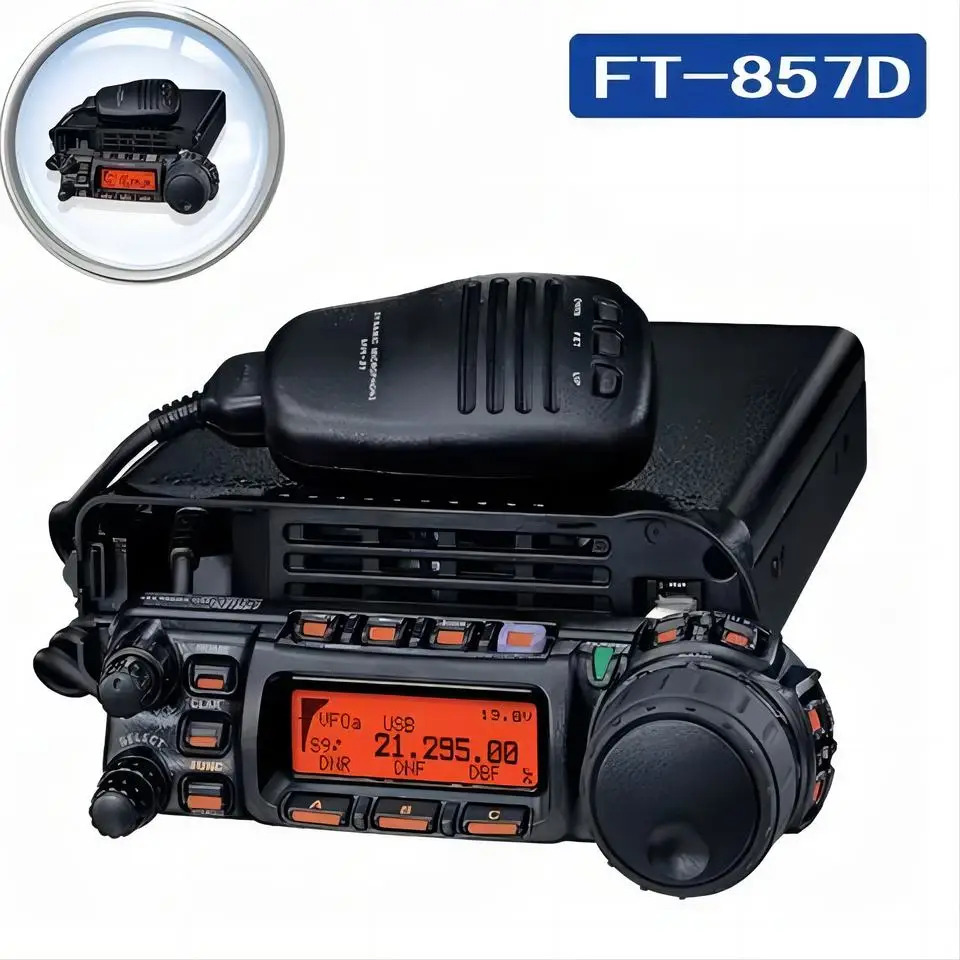 Mini émetteur-récepteur mobile HF/VHF/UHF FT-857D T, radio mobile 100W