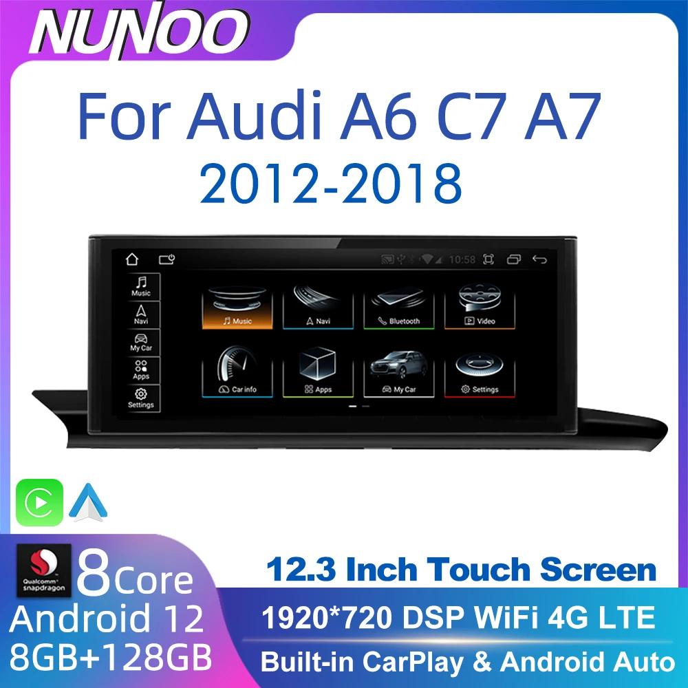 Android-Car-Multimedia-Wireless-CarPlay-For-Audi-A6-C7-A7-2012-2018 ...