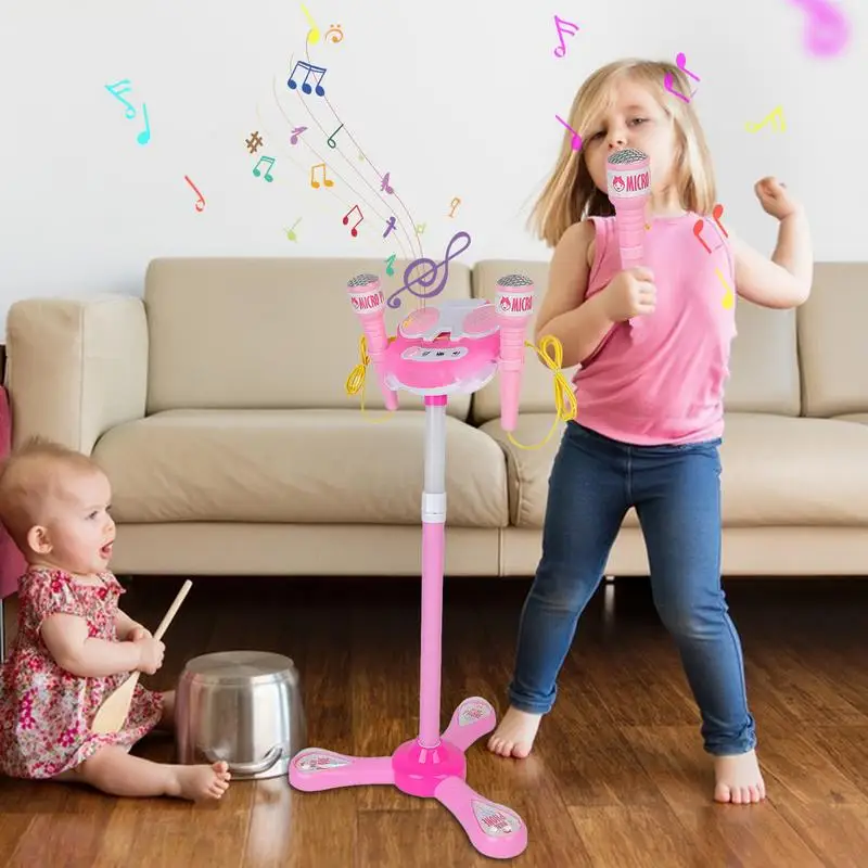 Children's Microphone with Stand Karaoke Machine Microphone Microphone ...