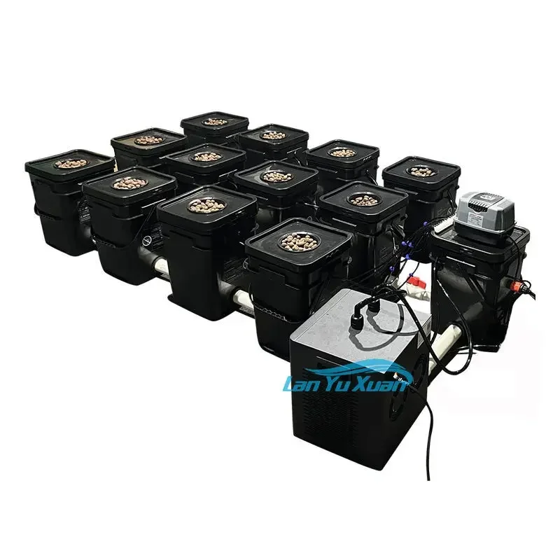 Recirculating-DWC-bucket-hydroponics-system-12-grow-pot-indoor ...