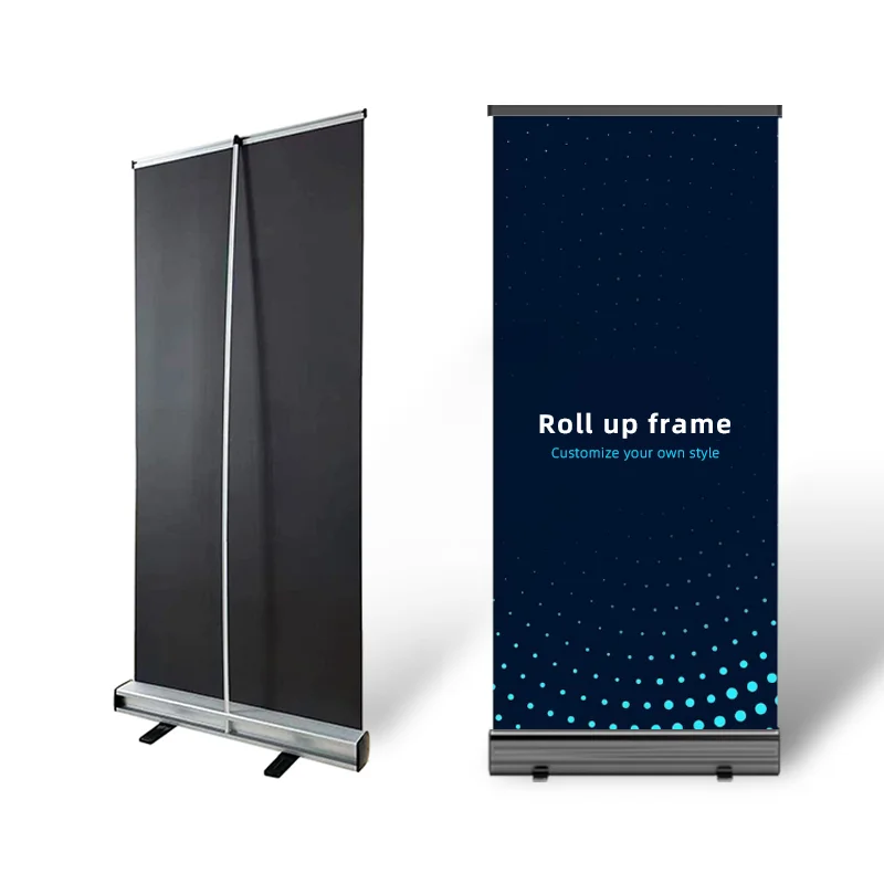 Custom-portable-trade-show-roll-up-banner-stand-Single-sided-aluminum ...