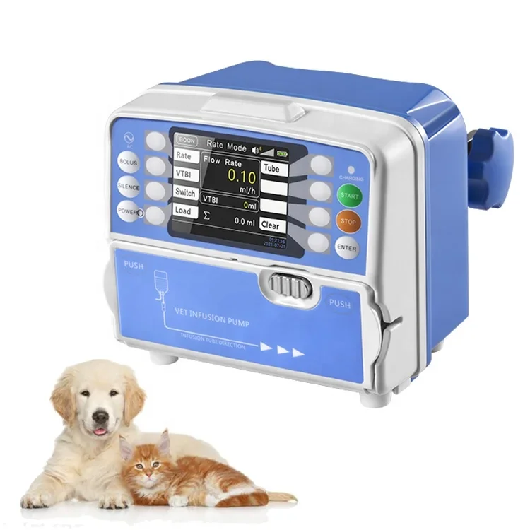 Vet IV Fluid Therapy Equipment Compact Programmable Animal Infusion ...