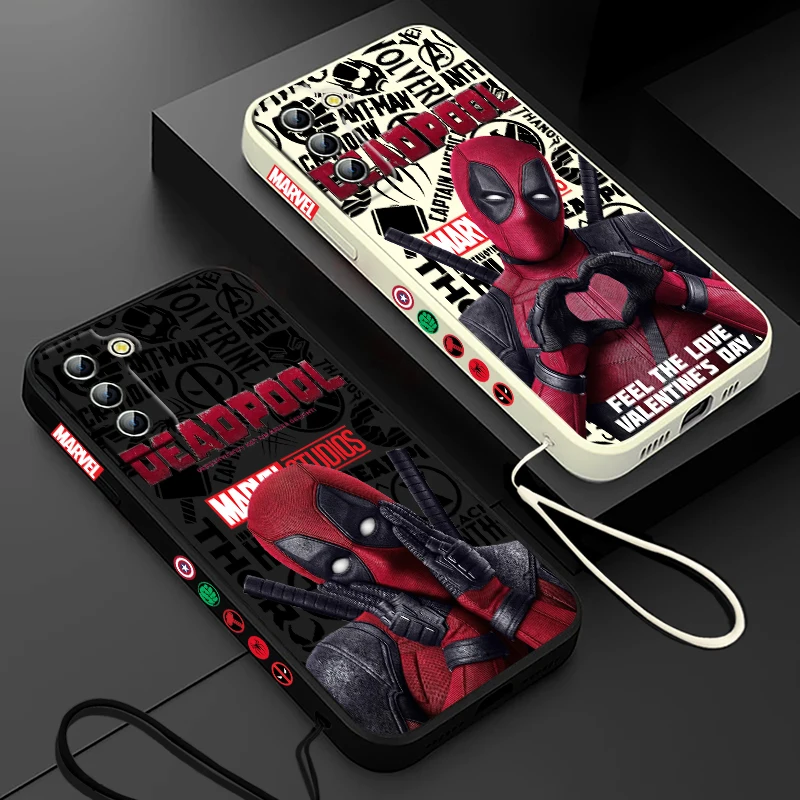 Marvel Superhero Deadpool Phone Case For Samsung Galaxy S24 S23 S22 S21 ...