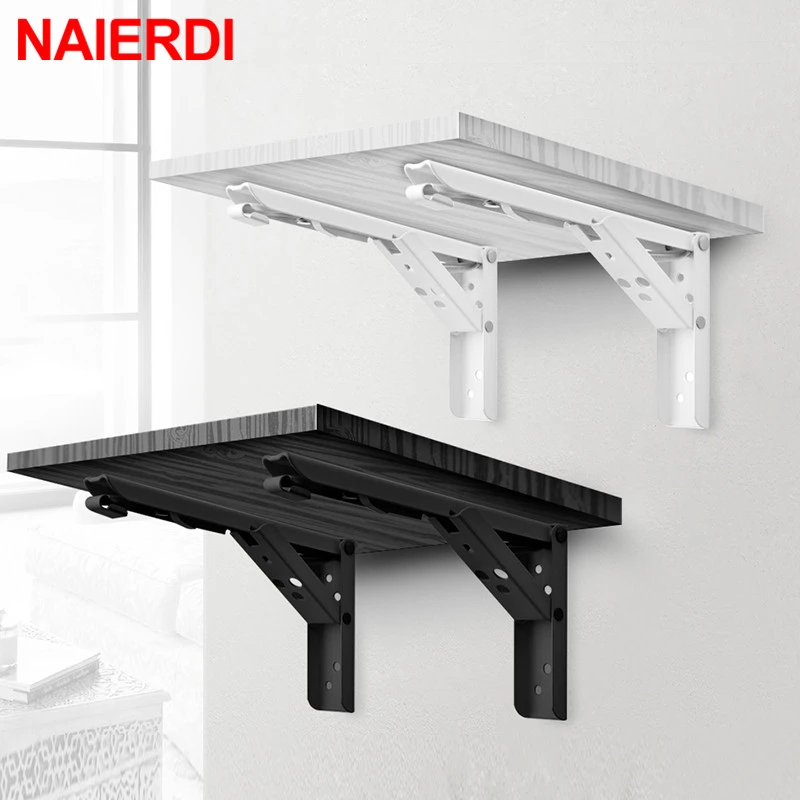 Wall Mounted Folding Shelf Table | Folding Wall Brackets Table - 2pcs ...