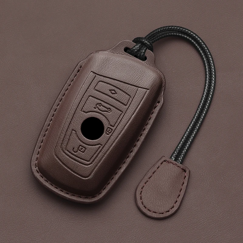 Leather-Car-Key-Case-Same-color-interior-For-Bmw-F20-F30-F31-F11-X3-F25 ...