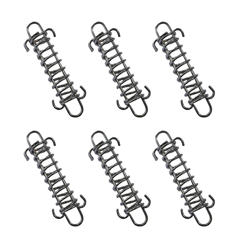6/10Pcs Camping Tent Wind Rope Spring Buckle Rope Spring for Awning Dog ...