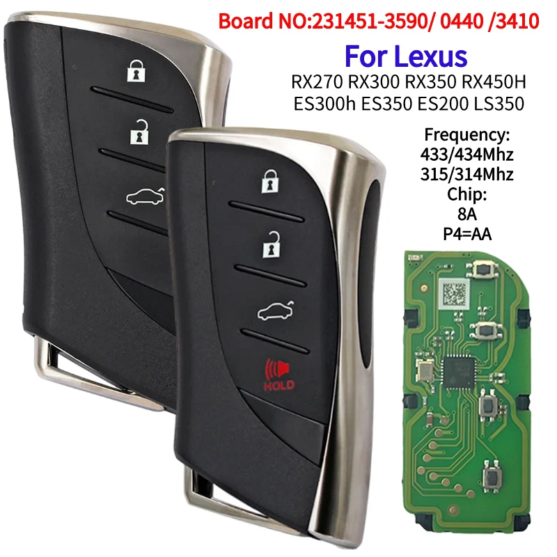 New-Smart-Remote-Car-Key-For-Lexus-ES300h-ES350-RX270-RX300-RX350 ...