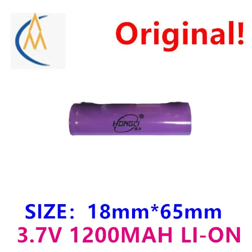 18650バッテリー1200mah,3.7v,新品,フル容量,内部抵抗,hongli