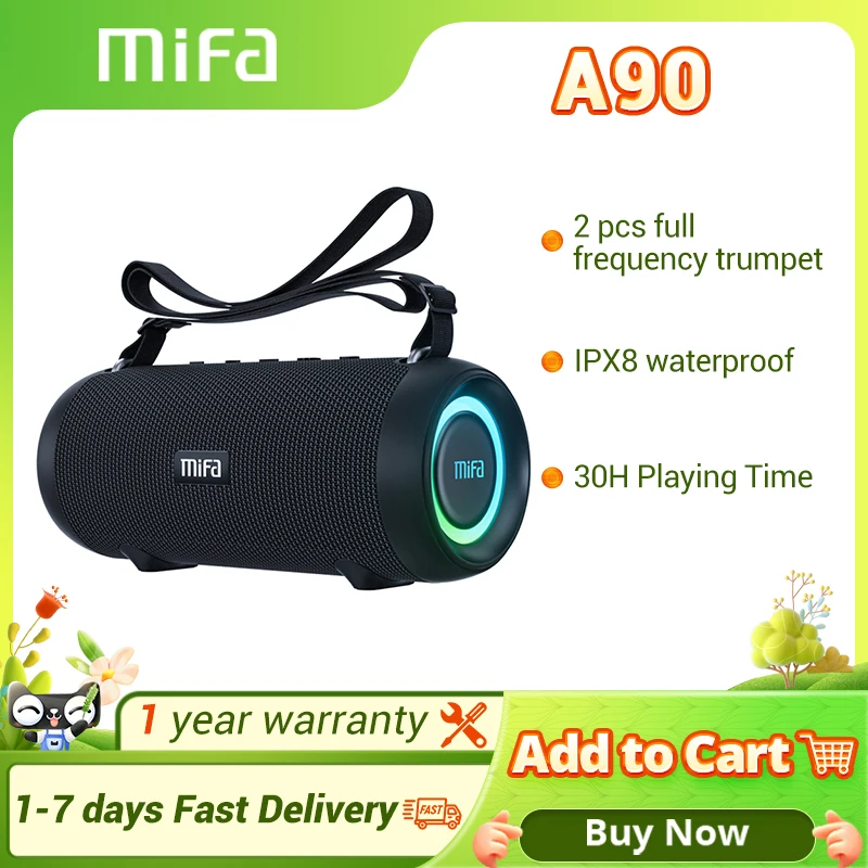 Altifalante-Bluetooth-Mifa-A90-Amplificador-Classe-D-Excelente-Baixo ...